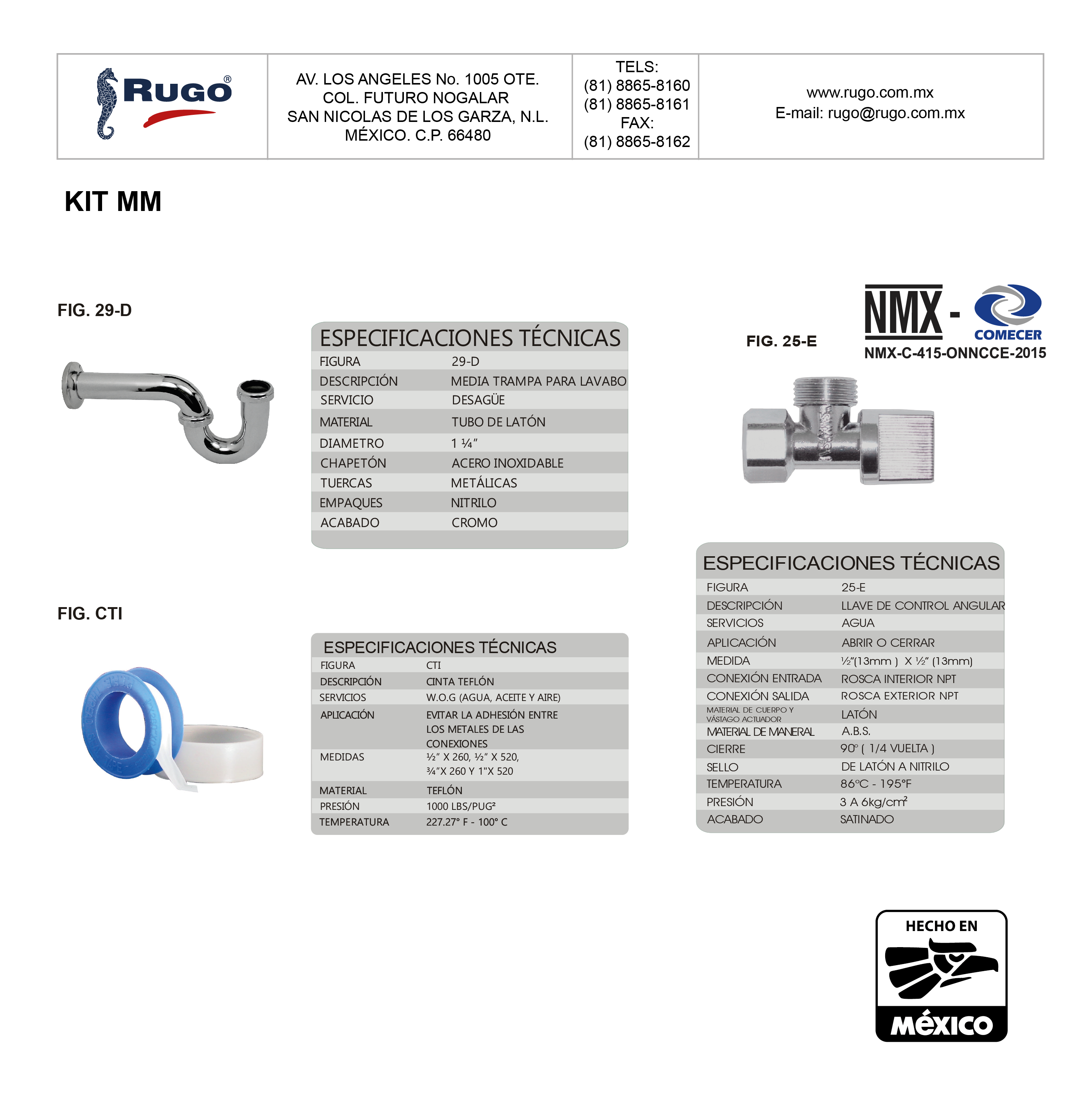RUGO >> Productos