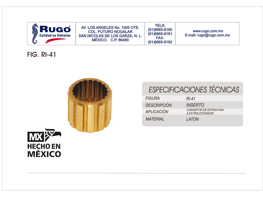 RUGO >> Productos